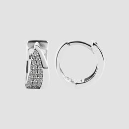 Adelia&acute;s Klappcreolen ADELIA&acute;S "Ohrringe &ndash; Klappcreole aus 925 Silber mit Zirkonia", Damen, Gr. Damen, Silber 925 (Sterlingsilber), silber, Ohrringe Klappcreolen, Perfekt als Geschenk f&uuml;r besondere Menschen