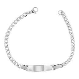 Adelia&acute;s Armband ADELIA&acute;S "Armband &ndash; Panzerarmband aus Edelstahl 18 cm", silber, Armb&auml;nder, Damen, 18cm, Edelstahl, Armband, Zum Verschenken &ndash; passend f&uuml;r viele Anl&auml;sse