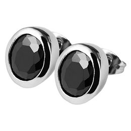 Adelia&acute;s Paar Ohrh&auml;nger ADELIA&acute;S "Ohrringe &ndash; Ohrstecker aus Edelstahl", Damen, Gr. Damen, Edelstahl, schwarz (silber), Ohrringe, Ein kleines Geschenk mit gro&szlig;er Wirkung