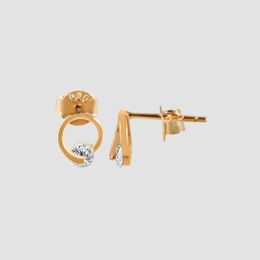 Adelia&acute;s Paar Ohrh&auml;nger ADELIA&acute;S "Ohrringe &ndash; Ohrstecker aus 925 Silber mit Zirkonia", Damen, Gr. Damen, Silber 925 (Sterlingsilber), gold, Ohrringe, Ein kleines Geschenk mit gro&szlig;er Wirkung