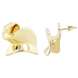 Adelia&acute;s Paar Ohrh&auml;nger ADELIA&acute;S "Ohrringe &ndash; Ohrstecker aus Edelstahl", Damen, Gr. Damen, Edelstahl, gold, Ohrringe, Ideal als Geschenk zum Jubil&auml;um