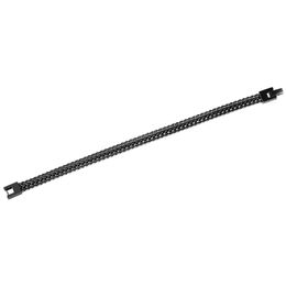 Adelia&acute;s Armband ADELIA&acute;S "Armband &ndash; Panzerarmband aus Edelstahl 21 cm", schwarz, Armb&auml;nder, Damen, 21cm, Edelstahl, Armband, Perfekt als Geschenk zum Weihnachten