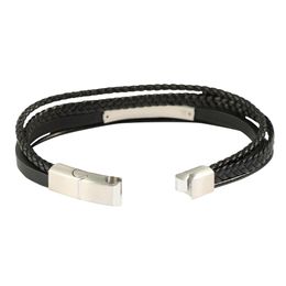 Adelia&acute;s Armband ADELIA&acute;S "Armband &ndash; Lederarmband aus Leder 21 cm", schwarz, Armb&auml;nder, Herren, 21cm, Leder, Armband, Zum Verschenken an Menschen, die Ihnen am Herzen liegen