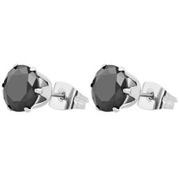 Adelia&acute;s Paar Ohrh&auml;nger ADELIA&acute;S "Ohrringe &ndash; Ohrstecker aus Edelstahl mit Zirkonia", Damen, Gr. Damen, Edelstahl, silber, Ohrringe, Ein Geschenk, das Freude macht