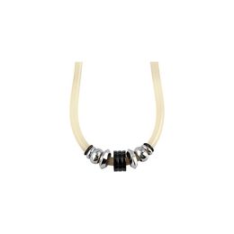 Adelia&acute;s Kette ohne Anh&auml;nger ADELIA&acute;S "Halskette aus Kautschuk 45 cm", beige (grau), Halsketten, Damen, 45cm, Kautschuk, Zum Verschenken an Menschen, die Ihnen am Herzen liegen