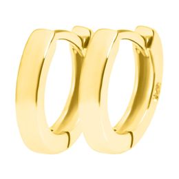 Adelia&acute;s Klappcreolen ADELIA&acute;S "Ohrringe &ndash; Klappcreole aus 925 Silber", Damen, Gr. Damen, Silber 925 (Sterlingsilber), gold, Ohrringe Klappcreolen, Perfekt als Geschenk zum Muttertag