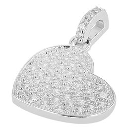 Adelia&acute;s Kettenanh&auml;nger ADELIA&acute;S "Anh&auml;nger &ndash; Herzanh&auml;nger aus 925 Silber mit Zirkonia", transparent (silber), Schmuckanh&auml;nger, Damen, Silber 925 (Sterlingsilber), Kettenanh&auml;nger, Perfekt als Geschenk zum Weihnachten