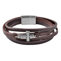 Adelia&acute;s Armband ADELIA&acute;S "Armband &ndash; Lederarmband aus Leder 19 cm", braun, Armb&auml;nder, Damen, 19cm, Leder, Armband, Ideal als Geschenk &ndash; dezent und elegant