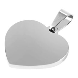 Adelia&acute;s Kettenanh&auml;nger ADELIA&acute;S "Anh&auml;nger &ndash; Herz Herzanh&auml;nger aus Edelstahl", silber, Schmuckanh&auml;nger, Damen, Edelstahl, Kettenanh&auml;nger, Ein kleines Geschenk mit gro&szlig;er Wirkung