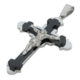 Adelia&acute;s Kettenanh&auml;nger ADELIA&acute;S "Anh&auml;nger &ndash; Kreuzanh&auml;nger aus Edelstahl", braun, Schmuckanh&auml;nger, Damen, Edelstahl, Kettenanh&auml;nger, Ideal als Geschenk &ndash; dezent und elegant