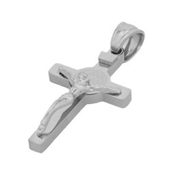 Adelia&acute;s Kettenanh&auml;nger ADELIA&acute;S "Anh&auml;nger &ndash; Kreuz Kreuzanh&auml;nger aus Edelstahl", silber, Schmuckanh&auml;nger, Damen, Edelstahl, Kettenanh&auml;nger, Ideal zum Verschenken &ndash; schlicht und stilvoll