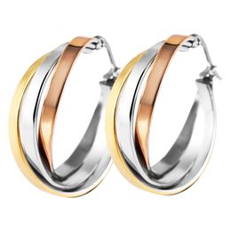 Adelia&acute;s Paar Creolen ADELIA&acute;S "Ohrringe &ndash; Creole aus Edelstahl", Damen, Gr. Damen, Edelstahl, silber, Ohrringe, Perfekt als Geschenk f&uuml;r besondere Menschen