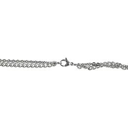 Adelia&acute;s Kette ohne Anh&auml;nger ADELIA&acute;S "Halskette &ndash; Panzerkette aus Edelstahl 90 cm", silber, Halsketten, Damen, 90cm, Edelstahl, Ideal als Geschenk &ndash; dezent und elegant