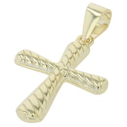 Adelia&acute;s Kettenanh&auml;nger ADELIA&acute;S "Anh&auml;nger &ndash; Kreuz Kreuzanh&auml;nger aus 925 Silber", gold, Schmuckanh&auml;nger, Damen, Silber 925 (Sterlingsilber), Kettenanh&auml;nger, Zum Verschenken &ndash; ideal zum einen besonderen Tag