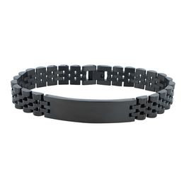 Adelia&acute;s Gliederarmband ADELIA&acute;S "Armband &ndash; Gliederarmband aus Edelstahl 21 cm", schwarz, Armb&auml;nder, Damen, 21cm, Edelstahl, Gliederarmband, Perfekt zum Verschenken an besondere Menschen