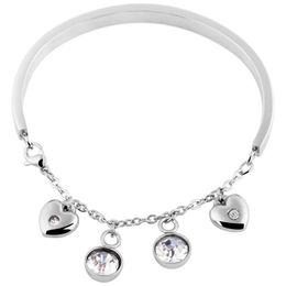 Adelia&acute;s Armreif ADELIA&acute;S "Armband &ndash; Armreif aus Edelstahl mit Strass Steinchen 17 cm", silber, Armb&auml;nder, Damen, 17cm, Edelstahl, Armreif, Ein kleines Geschenk mit gro&szlig;er Wirkung