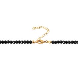 Adelia&acute;s Kette ohne Anh&auml;nger ADELIA&acute;S "Halskette mit Anh&auml;nger &ndash; Lebensbaum aus Glas", schwarz, Halsketten, Damen, 42cm, Ideal als Geschenk zum einen besonderen Tag