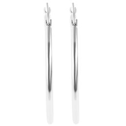 Adelia&acute;s Paar Creolen ADELIA&acute;S "Ohrringe &ndash; Creole aus Edelstahl", Damen, Gr. Damen, Edelstahl, silber, Ohrringe, Ideal als Geschenk f&uuml;r besondere Anl&auml;sse