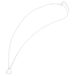 Adelia&acute;s Kette ohne Anh&auml;nger ADELIA&acute;S "Halskette mit Anh&auml;nger &ndash; Herz aus 925 Silber", silber, Halsketten, Damen, 45cm, Silber 925 (Sterlingsilber), Geschenkidee: zeitlos und vielseitig