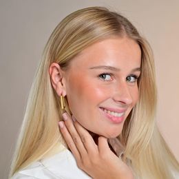 Adelia&acute;s Paar Creolen ADELIA&acute;S "Ohrringe &ndash; Creole aus Edelstahl", Damen, Gr. Damen, Edelstahl, gold, Ohrringe, Ein kleines Geschenk mit gro&szlig;er Wirkung