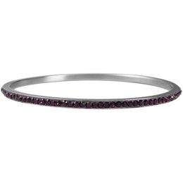 Adelia&acute;s Armreif ADELIA&acute;S "Armband &ndash; Armreif aus Edelstahl mit Zirkonia &Oslash; 6,0 cm cm", silber, Armb&auml;nder, Damen, 6cm, Edelstahl, Armreif, Zum Verschenken an Menschen, die Ihnen am Herzen liegen