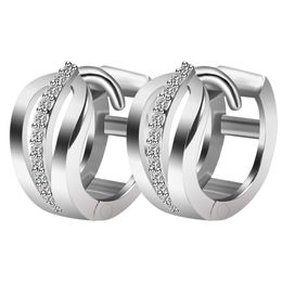 Adelia&acute;s Klappcreolen ADELIA&acute;S "Ohrringe &ndash; Klappcreole aus 925 Silber mit Zirkonia", Damen, Gr. Damen, Silber 925 (Sterlingsilber), silber, Ohrringe Klappcreolen, Zum Verschenken &ndash; ideal zum Muttertag