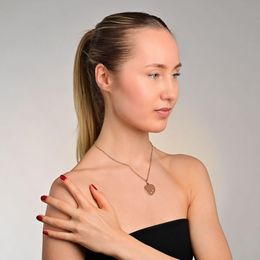 Adelia&acute;s Kettenanh&auml;nger ADELIA&acute;S "Anh&auml;nger &ndash; Herz Gravuranh&auml;nger aus Edelstahl", rosa (gold), Schmuckanh&auml;nger, Damen, Edelstahl, Kettenanh&auml;nger, Ideal als Geschenk f&uuml;r besondere Anl&auml;sse