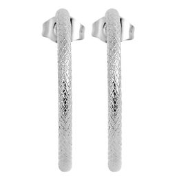 Adelia&acute;s Paar Creolen ADELIA&acute;S "Ohrringe &ndash; Creole aus Edelstahl", Damen, Gr. Damen, Edelstahl, silber, Ohrringe, Ideal als Geschenk zum Weihnachten