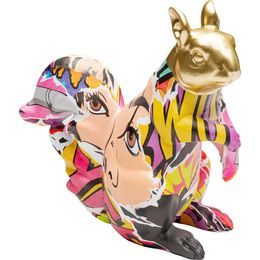 Dekofigur KARE DESIGN "Graffiti Squirrel 22cm", bunt (mehrfarbig), B:23cm H:22cm T:11cm, Polyresin, Dekofiguren