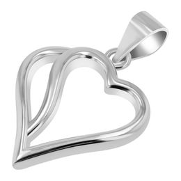 Adelia&acute;s Kettenanh&auml;nger ADELIA&acute;S "Anh&auml;nger &ndash; Herz Herzanh&auml;nger aus 925 Silber", silber, Schmuckanh&auml;nger, Damen, Silber 925 (Sterlingsilber), Kettenanh&auml;nger, Eine sch&ouml;ne Geschenkidee f&uuml;r jeden Anlass