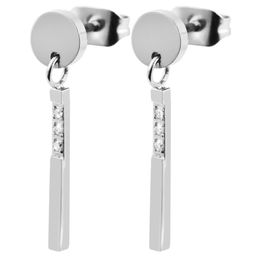 Adelia&acute;s Kettenanh&auml;nger ADELIA&acute;S "Anh&auml;nger &ndash; Anh&auml;nger aus Edelstahl mit Strass Steinchen", silber, Schmuckanh&auml;nger, Damen, Edelstahl, Kettenanh&auml;nger, Ein stilvolles Geschenk f&uuml;r besondere Momente
