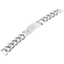 Adelia&acute;s Armband ADELIA&acute;S "Armband &ndash; Panzerarmband aus Edelstahl 23 cm", silber, Armb&auml;nder, Herren, 23cm, Edelstahl, Armband, Ideal als Geschenk f&uuml;r besondere Anl&auml;sse