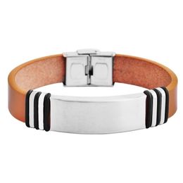 Adelia&acute;s Armband ADELIA&acute;S "Armband aus Leder 21 cm", braun, Armb&auml;nder, Herren, 21cm, Leder, Armband, Zum Verschenken &ndash; passend f&uuml;r viele Anl&auml;sse