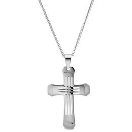 Adelia&acute;s Kettenanh&auml;nger ADELIA&acute;S "Anh&auml;nger &ndash; Kreuz Kreuzanh&auml;nger aus Edelstahl", silber, Schmuckanh&auml;nger, Damen, Edelstahl, Kettenanh&auml;nger, Ideal zum Verschenken &ndash; schlicht und stilvoll