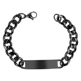 Adelia&acute;s Armband ADELIA&acute;S "Armband &ndash; Panzerarmband aus Edelstahl 21 cm", schwarz, Armb&auml;nder, Damen, 21cm, Edelstahl, Armband, Ein kleines Geschenk mit gro&szlig;er Wirkung