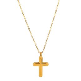 Adelia&acute;s Kettenanh&auml;nger ADELIA&acute;S "Anh&auml;nger &ndash; Kreuz Kreuzanh&auml;nger aus Edelstahl", gold, Schmuckanh&auml;nger, Damen, Edelstahl, Kettenanh&auml;nger, Eine sch&ouml;ne Geschenkidee f&uuml;r jeden Anlass
