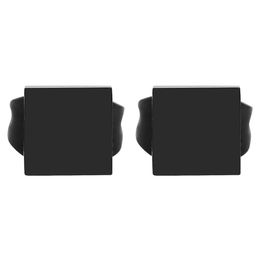 Adelia&acute;s Paar Ohrh&auml;nger ADELIA&acute;S "Ohrringe &ndash; Ohrstecker aus Edelstahl", Damen, Gr. Unisex, Edelstahl, schwarz, Ohrringe, Ideal als Geschenk f&uuml;r besondere Anl&auml;sse
