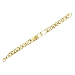 Adelia&acute;s Armband ADELIA&acute;S "Armband &ndash; Panzerarmband aus Edelstahl 21 cm", gold, Armb&auml;nder, Damen, 21cm, Edelstahl, Armband, Perfekt als Geschenk zum Jubil&auml;um