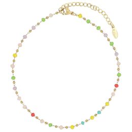 Adelia&acute;s Kettenanh&auml;nger ADELIA&acute;S "Anh&auml;nger aus Edelstahl mit Perle", bunt (gold), Schmuckanh&auml;nger, Damen, Edelstahl, Kettenanh&auml;nger, Perfekt als Geschenk f&uuml;r besondere Menschen