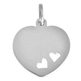 Adelia&acute;s Kettenanh&auml;nger ADELIA&acute;S "Anh&auml;nger &ndash; Herz Gravuranh&auml;nger aus Edelstahl", silber, Schmuckanh&auml;nger, Damen, Edelstahl, Kettenanh&auml;nger, Zum Verschenken an Menschen, die Ihnen am Herzen liegen