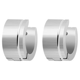 Adelia&acute;s Klappcreolen ADELIA&acute;S "Ohrringe &ndash; Klappcreole aus Edelstahl", Damen, Gr. Damen, Edelstahl, silber, Ohrringe Klappcreolen, Geschenkidee: zeitlos und vielseitig