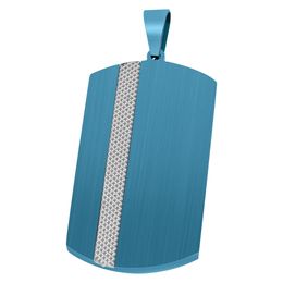 Adelia&acute;s Kettenanh&auml;nger ADELIA&acute;S "Anh&auml;nger aus Edelstahl", blau (wei&szlig;), Schmuckanh&auml;nger, Damen, Edelstahl, Kettenanh&auml;nger, Perfekt als Geschenk zum Jubil&auml;um