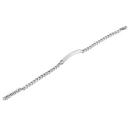 Adelia&acute;s Armband ADELIA&acute;S "Armband &ndash; Panzerarmband aus Edelstahl 18 cm", silber, Armb&auml;nder, Damen, 18cm, Edelstahl, Armband, Zum Verschenken &ndash; ideal zum Valentinstag