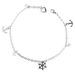 Adelia&acute;s Armband ADELIA&acute;S "Armband aus Edelstahl mit Strass Steinchen 25 cm", silber, Armb&auml;nder, Damen, 2,5cm, Edelstahl, Armband, Zum Verschenken an Menschen, die Ihnen am Herzen liegen