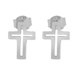 Adelia&acute;s Paar Ohrh&auml;nger ADELIA&acute;S "Ohrringe &ndash; Ohrstecker Kreuz aus 925 Silber", Damen, Gr. Damen, Silber 925 (Sterlingsilber), silber, Ohrringe, Perfekt als Geschenk f&uuml;r besondere Menschen
