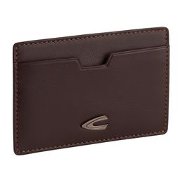 Kartenetui Camel Active "Vegas", Damen, braun, Leder, clean, gepflegt, unifarben, Kleinlederwaren, aus hochwertigem Rindsleder mit Metalllogo