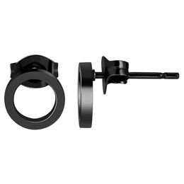 Adelia&acute;s Paar Ohrh&auml;nger ADELIA&acute;S "Ohrringe &ndash; Ohrstecker aus Edelstahl", Damen, Gr. Damen, Edelstahl, schwarz, Ohrringe, Zum Verschenken &ndash; ideal zum Valentinstag