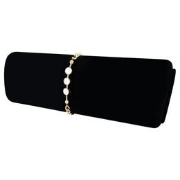 Adelia&acute;s Armband ADELIA&acute;S "Armband &ndash; Panzerarmband aus Edelstahl mit Perlmutt 16,5 cm", gold, Armb&auml;nder, Damen, 16cm, Edelstahl, Armband, Ein kleines Geschenk mit gro&szlig;er Wirkung