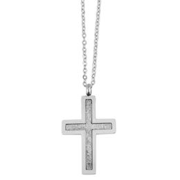 Adelia&acute;s Kette ohne Anh&auml;nger ADELIA&acute;S "Halskette &ndash; Ankerkette aus Edelstahl mit Zirkonia 43 cm", silber, Halsketten, Damen, 43cm, Edelstahl, Zum Verschenken &ndash; ideal zum einfach so