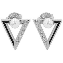 Adelia&acute;s Paar Ohrh&auml;nger ADELIA&acute;S "Ohrringe &ndash; Ohrstecker aus 925 Silber mit Perle", Damen, Gr. Damen, Silber 925 (Sterlingsilber), silber, Ohrringe, Zum Verschenken &ndash; passend f&uuml;r viele Anl&auml;sse
